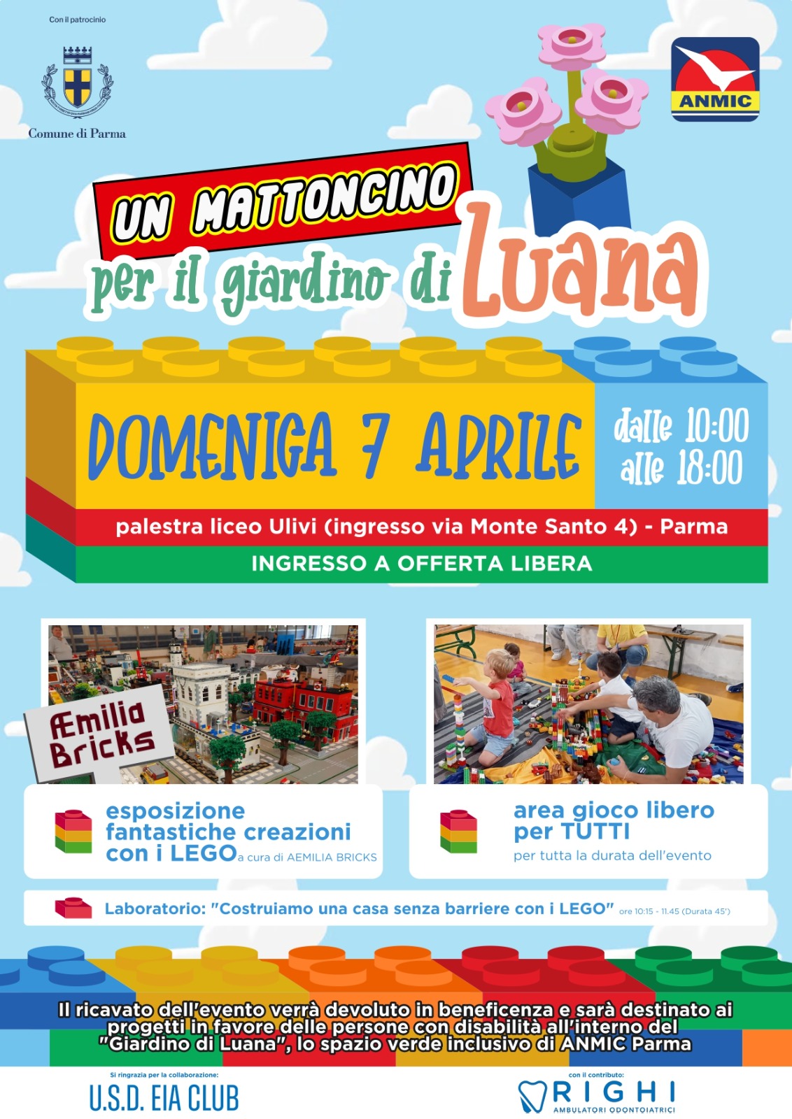 Un mattoncino per il giardino di Luana: giornata Lego domenica 7 aprile ...